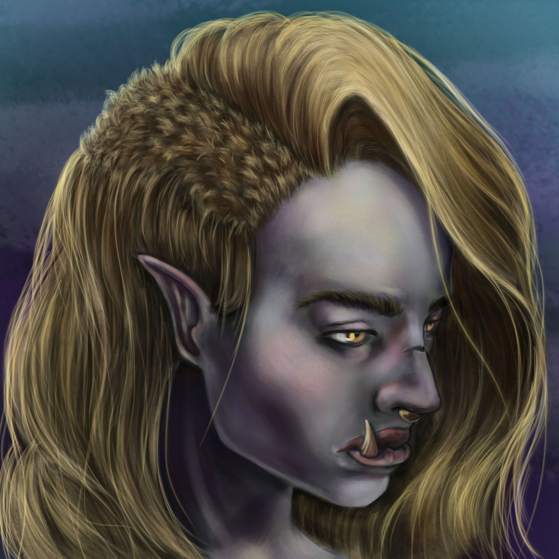 ArtStation - Ylva the halforc