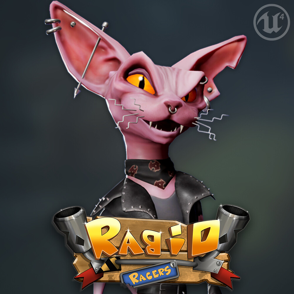 ArtStation - Punk Cat - Rabid Racers