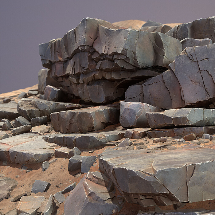ArtStation - Rocks for games workflow masterclass