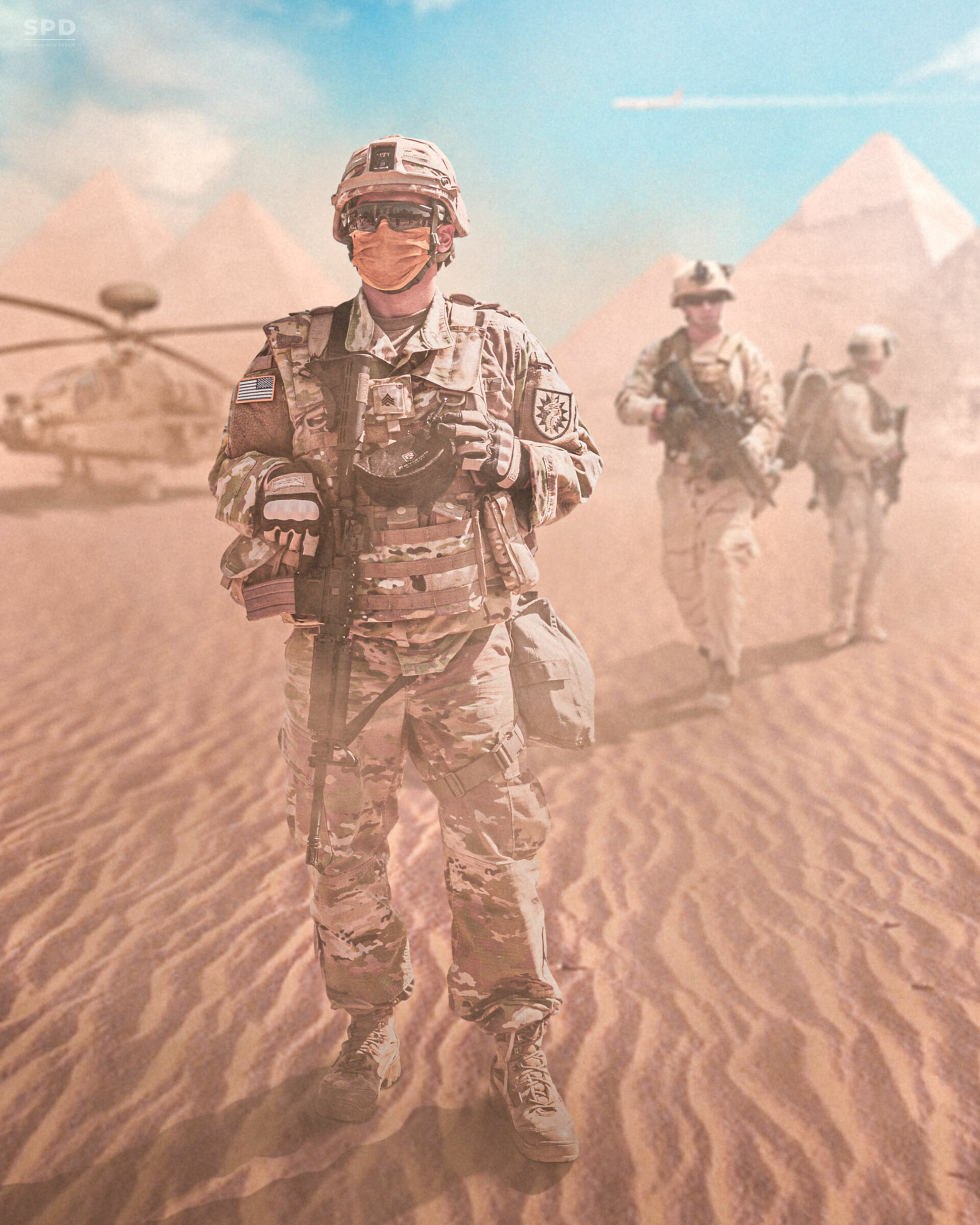 ArtStation - Soldier in the desert 😎🏜️