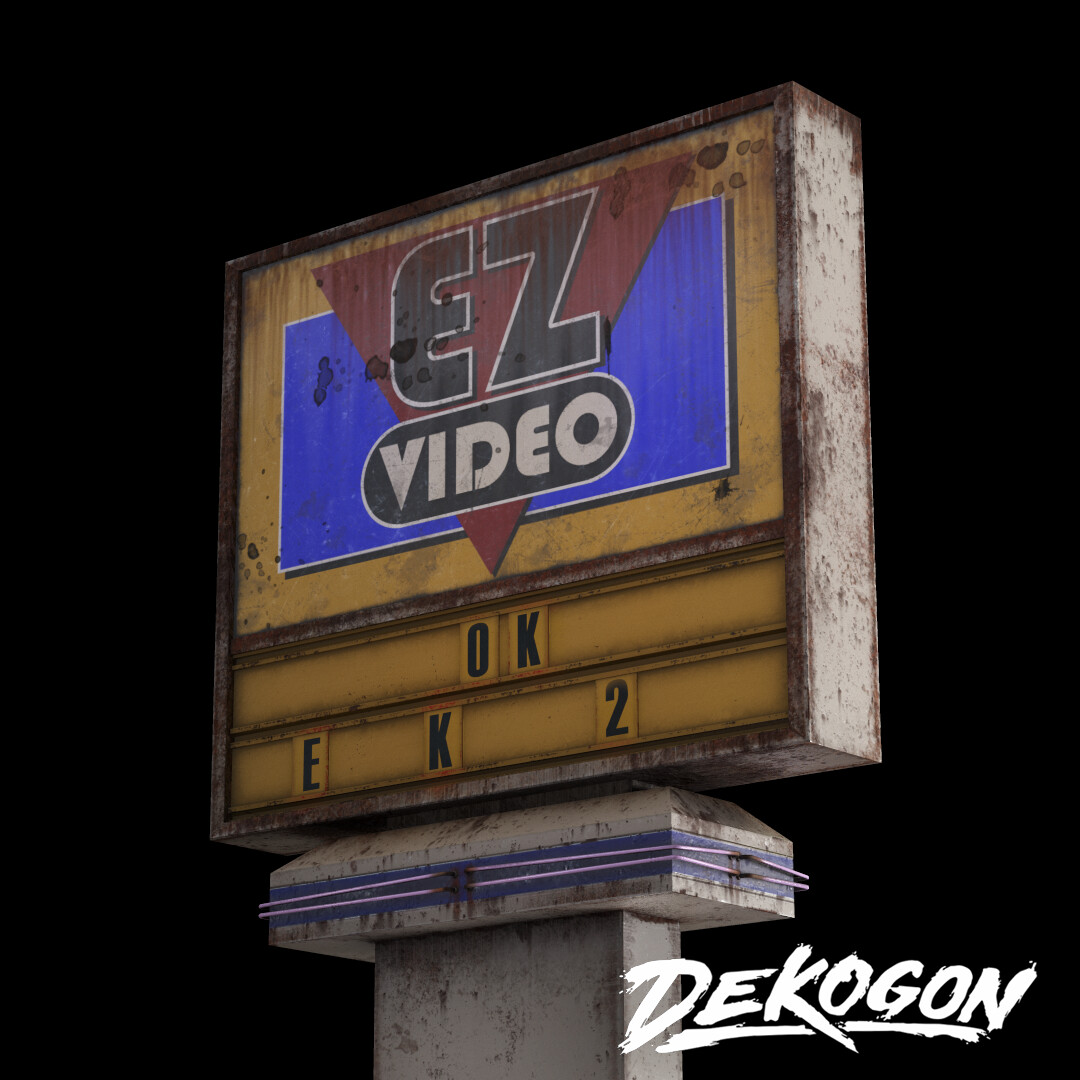 ArtStation - Dekogon - Post Apocalyptic Sign