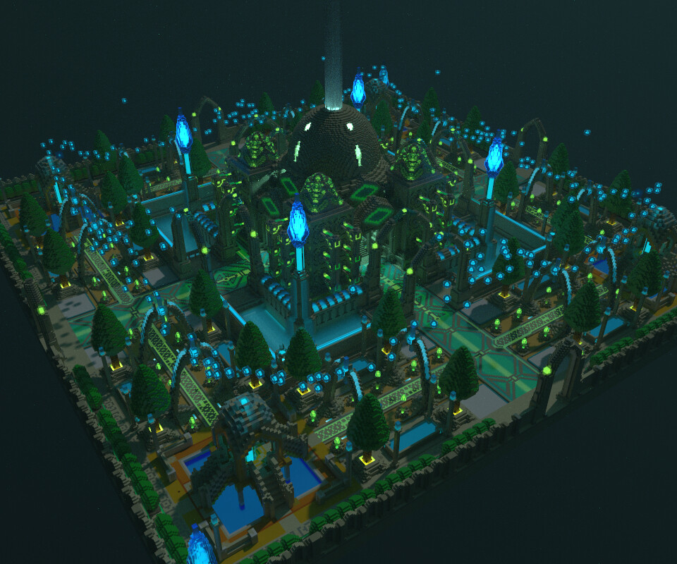 ArtStation - voxel temple