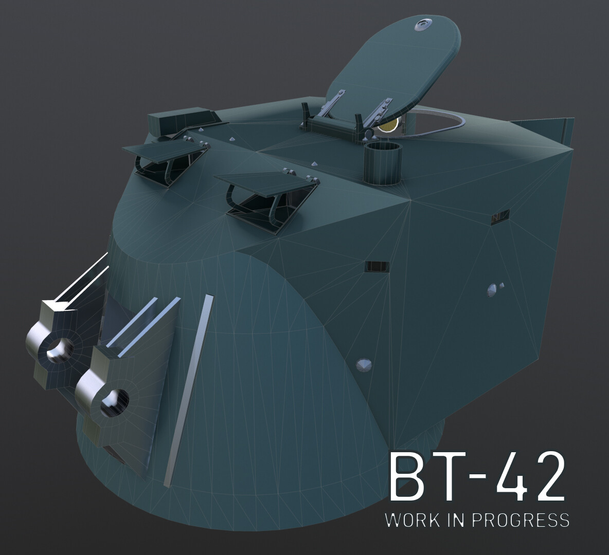ArtStation - BT-42 Tank (WIP)