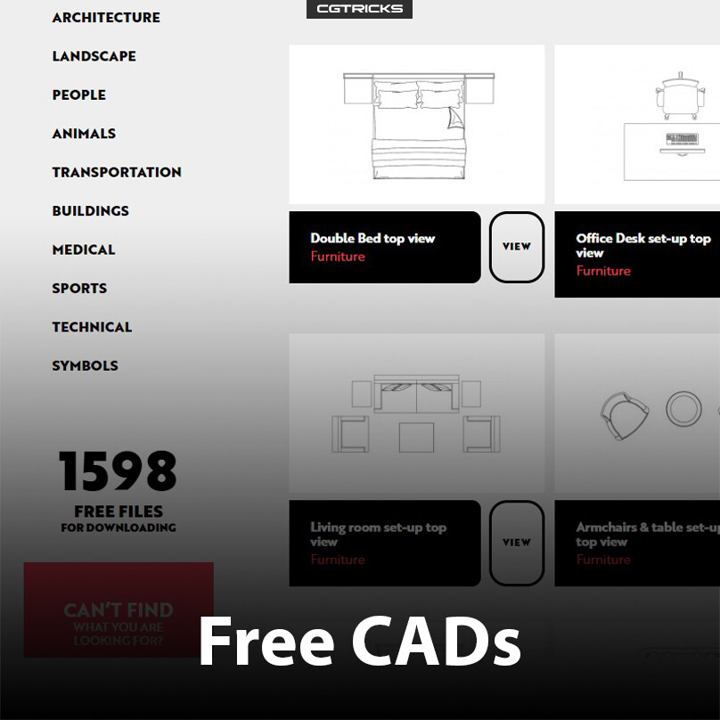 ArtStation - Free CAD Blocks Drafted By Professional Designers