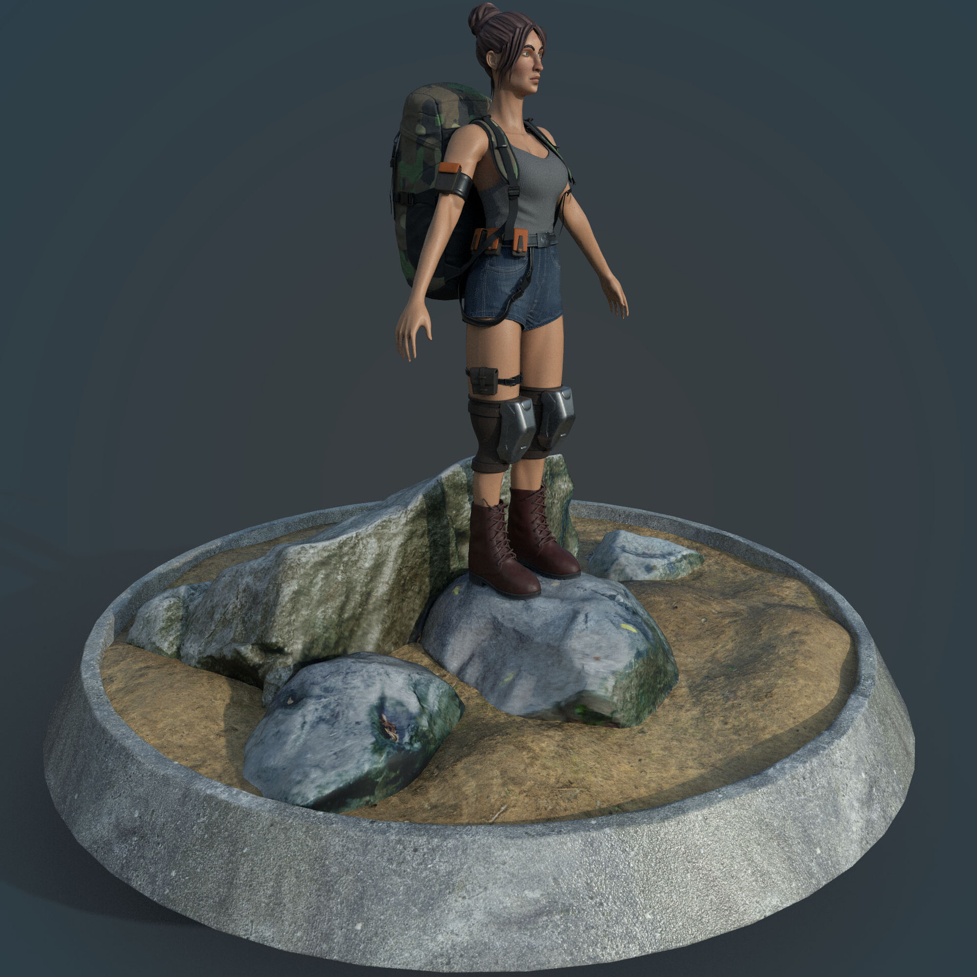 ArtStation - female game ready character