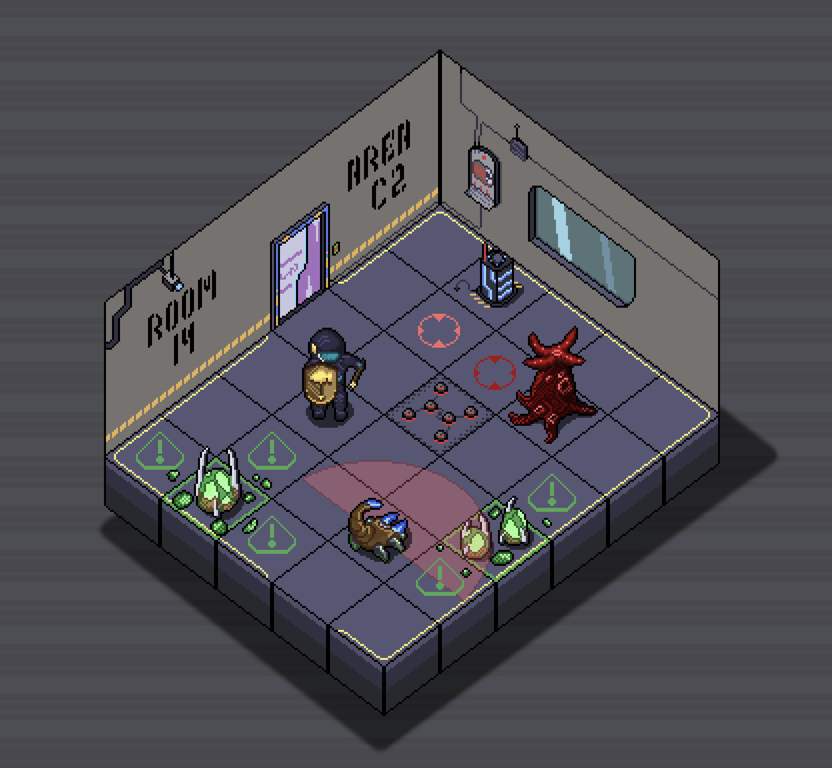 ArtStation - Room 14 - Environment Pixel Art