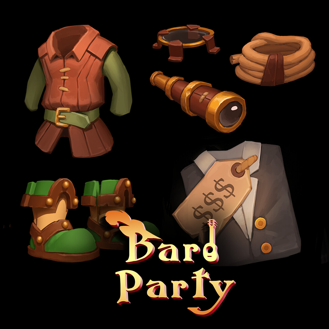 ArtStation - Items - Bard Party Card Game