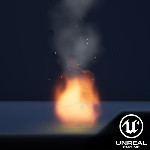 ArtStation - Simple Fire VFX - Niagara UE4
