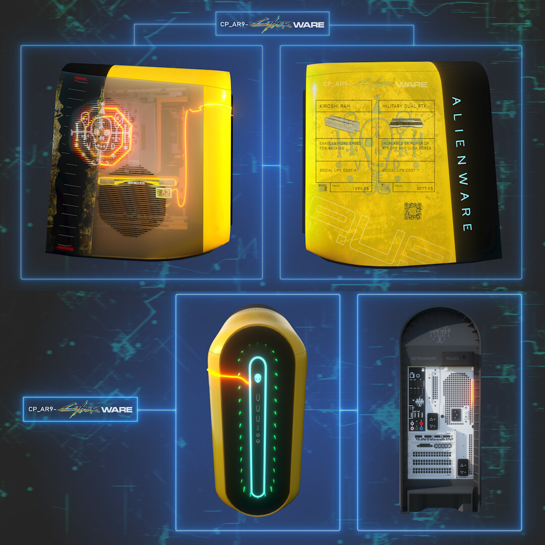ArtStation - CP_AR9-CYBERWARE: Cyberpunk 2077 Case Modding Contest # ...