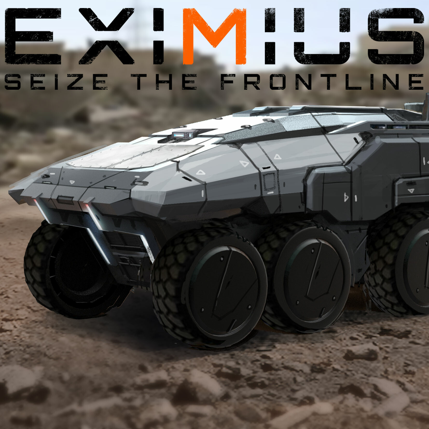 ArtStation - EXIMIUS: SEIZE THE FRONTLINE_AXERON CRAWLER_VEHICLE CONCEPT