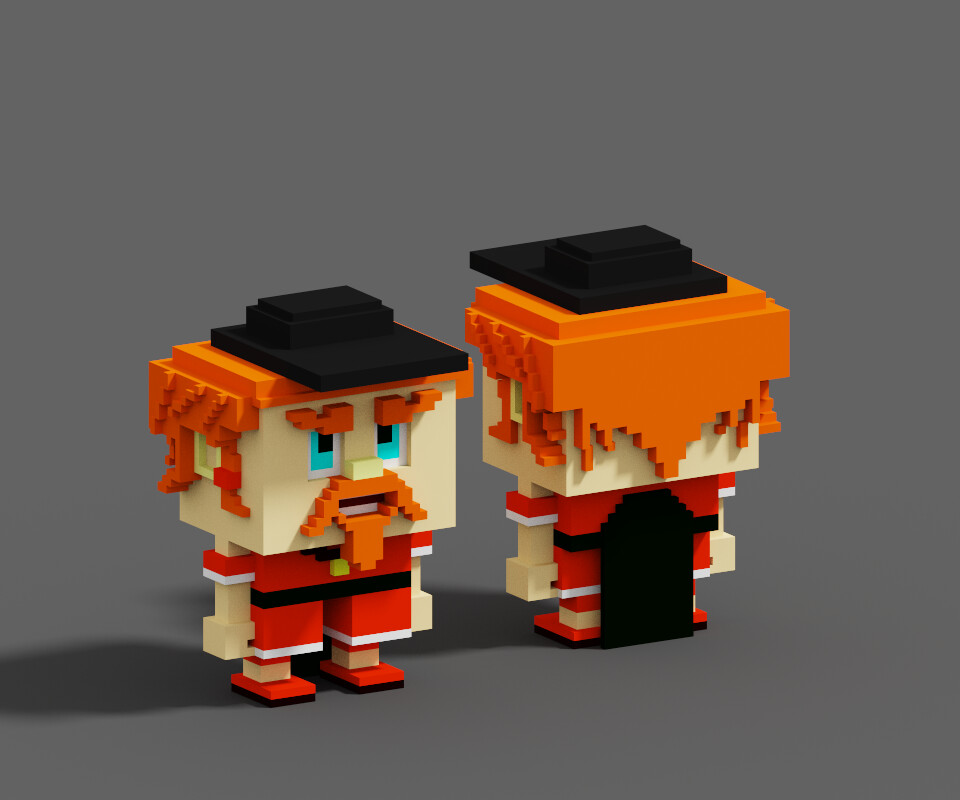 ArtStation - Voxel 3D Pixel art Character