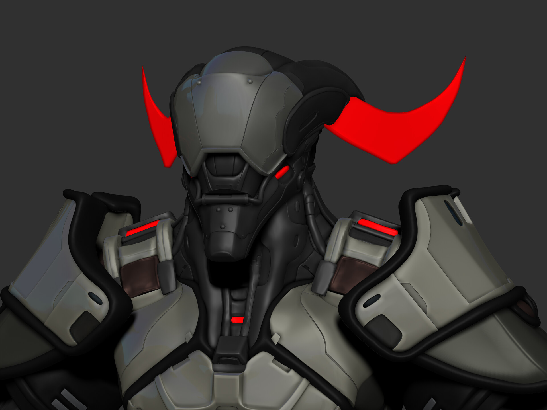 ArtStation - Demonic Cyborg (In-Progress)