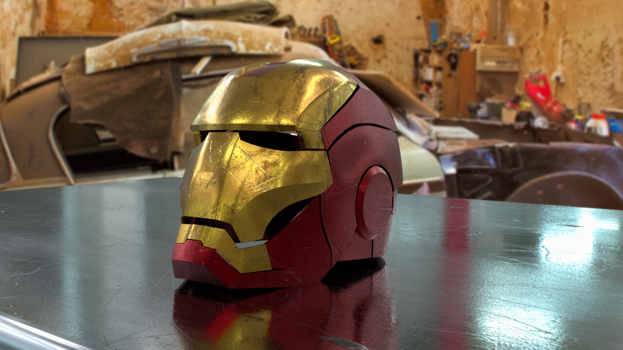 ArtStation - Iron man helmet updated