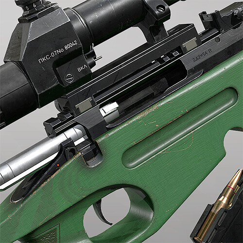 ArtStation - SV-98 Sniper Rifle with PKS-07