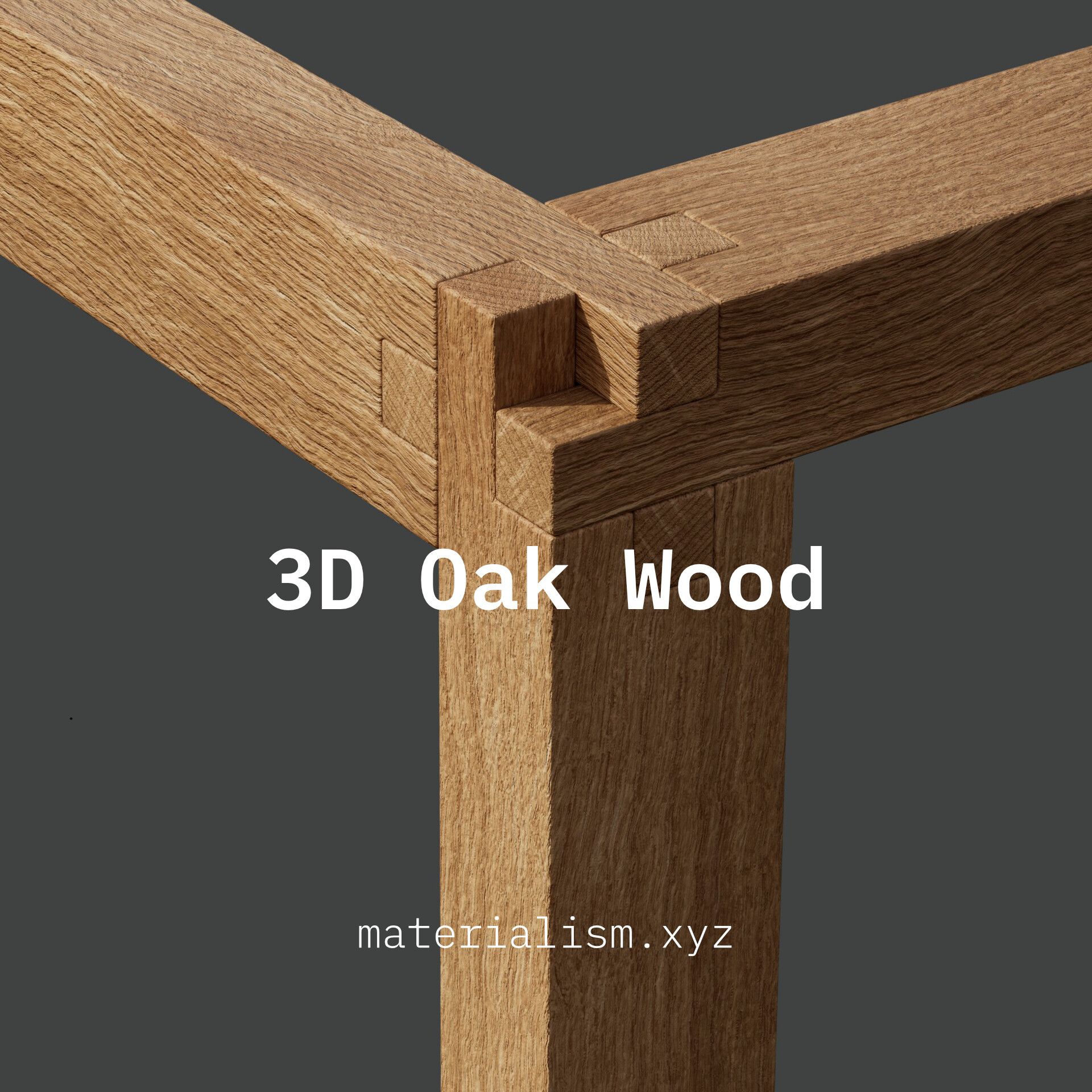 ArtStation - 3D Volumetric Oak Wood