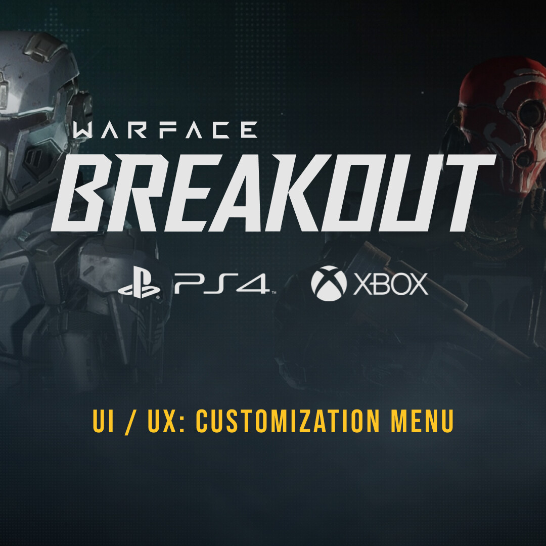 ArtStation - Warface: Breakout – Customization Menu