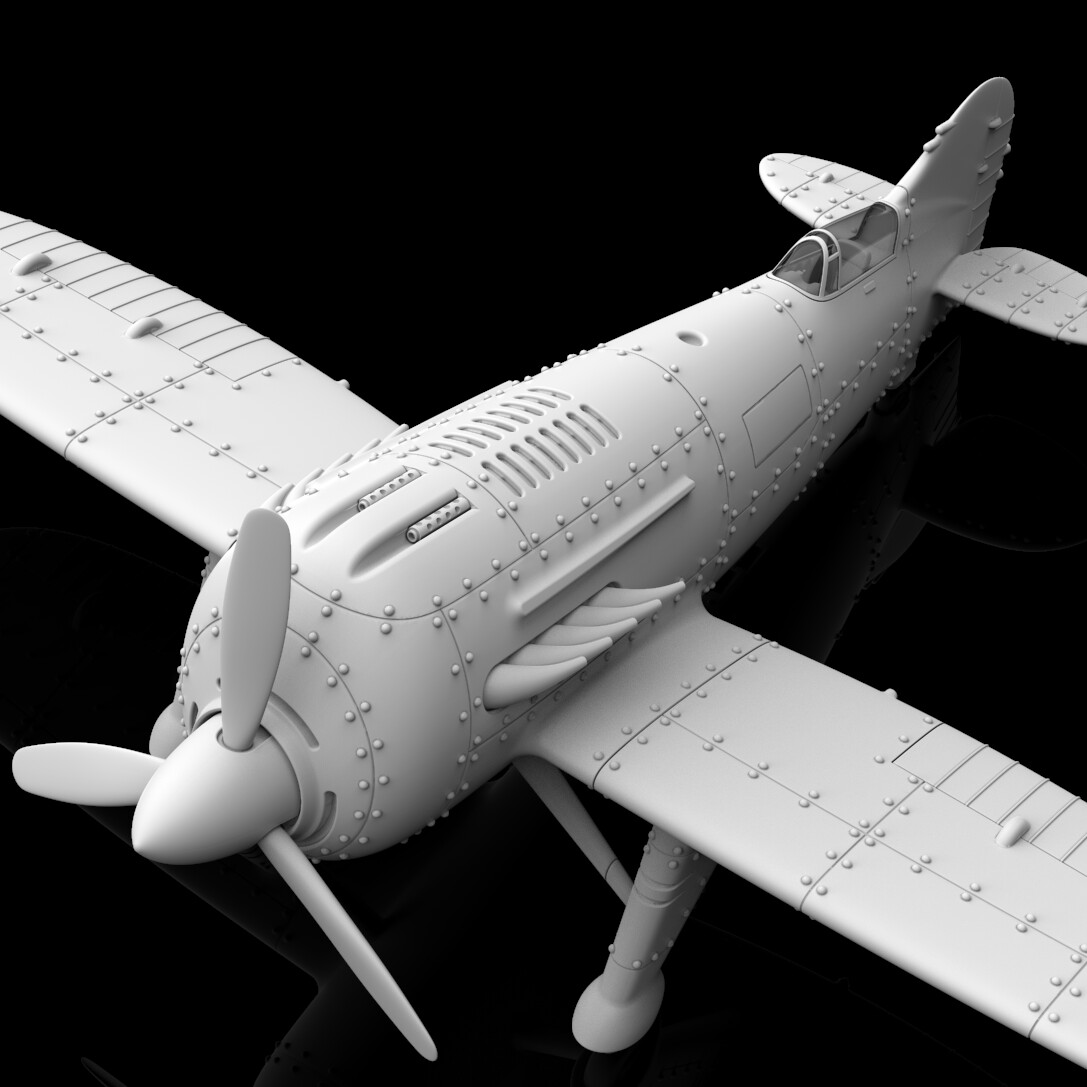ArtStation - Stylized Vintage Aircraft 3D print model