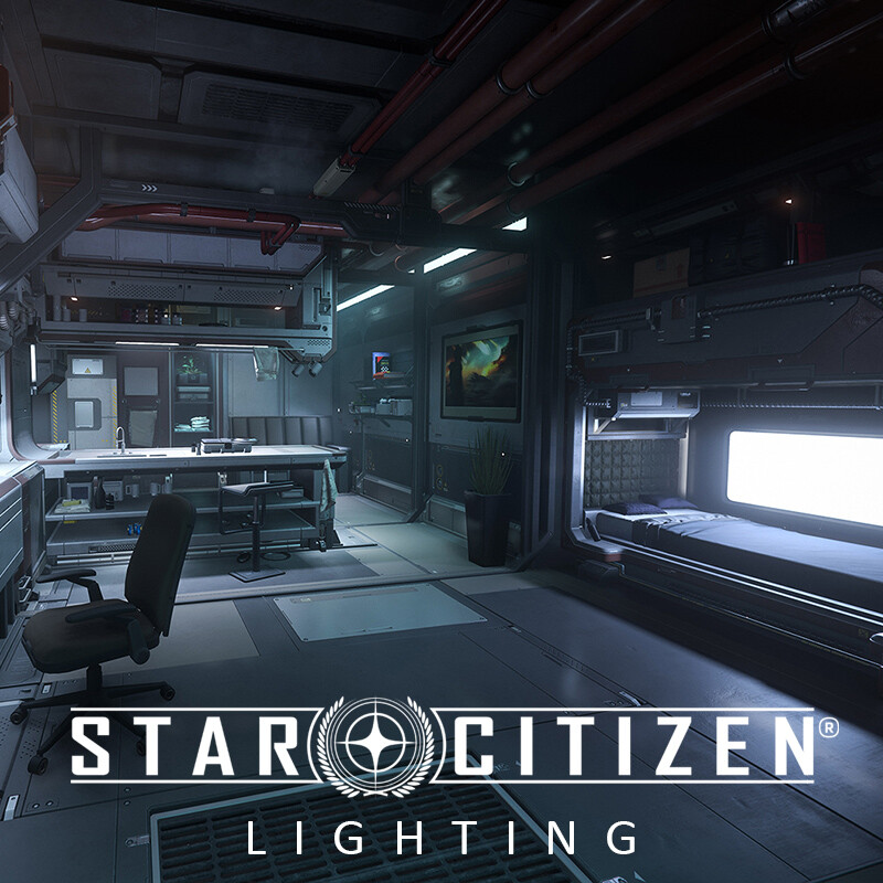 ArtStation - Star Citizen Lighting - Area 18 Habitation