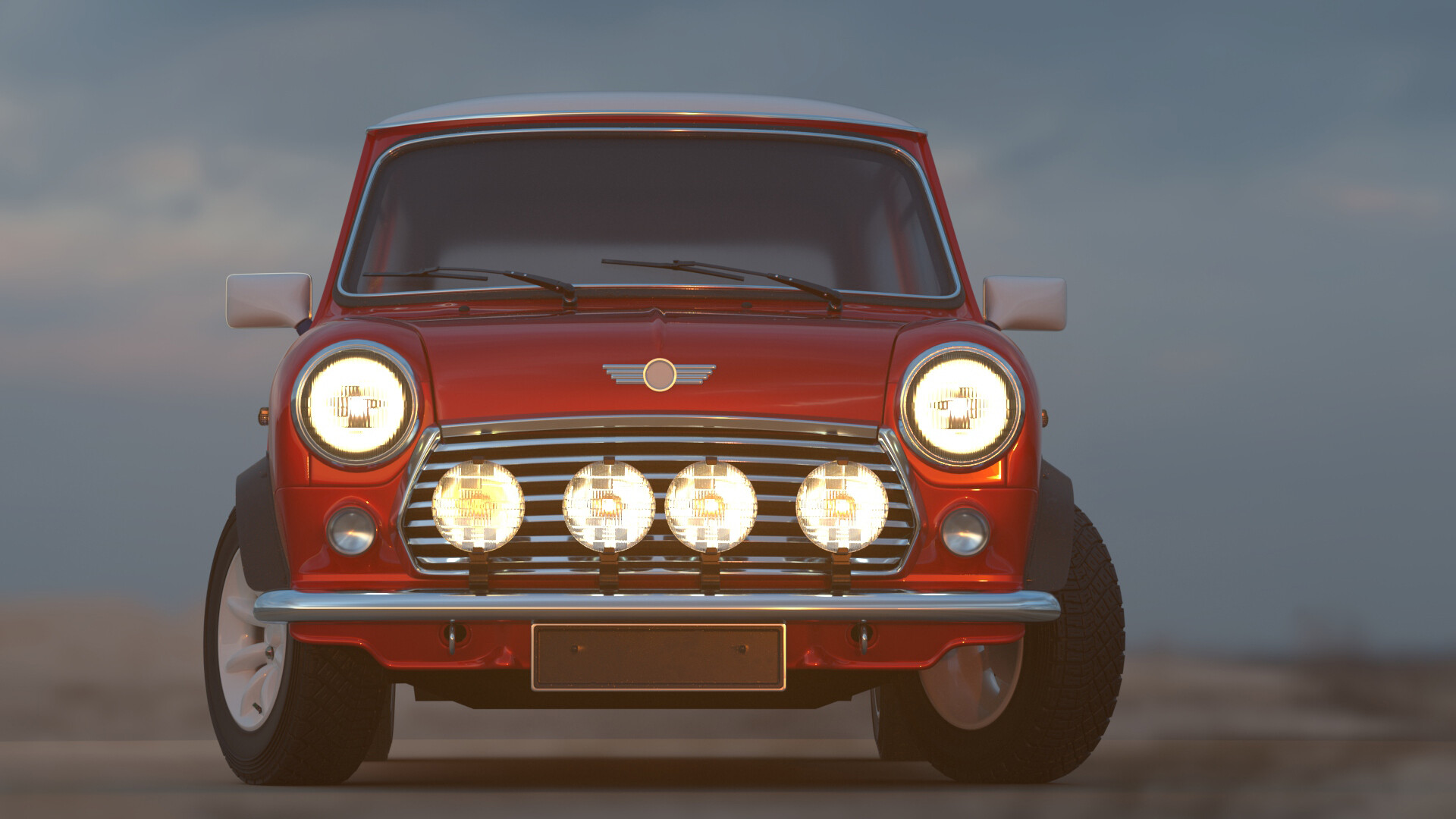 ArtStation - mini cooper classic model and render