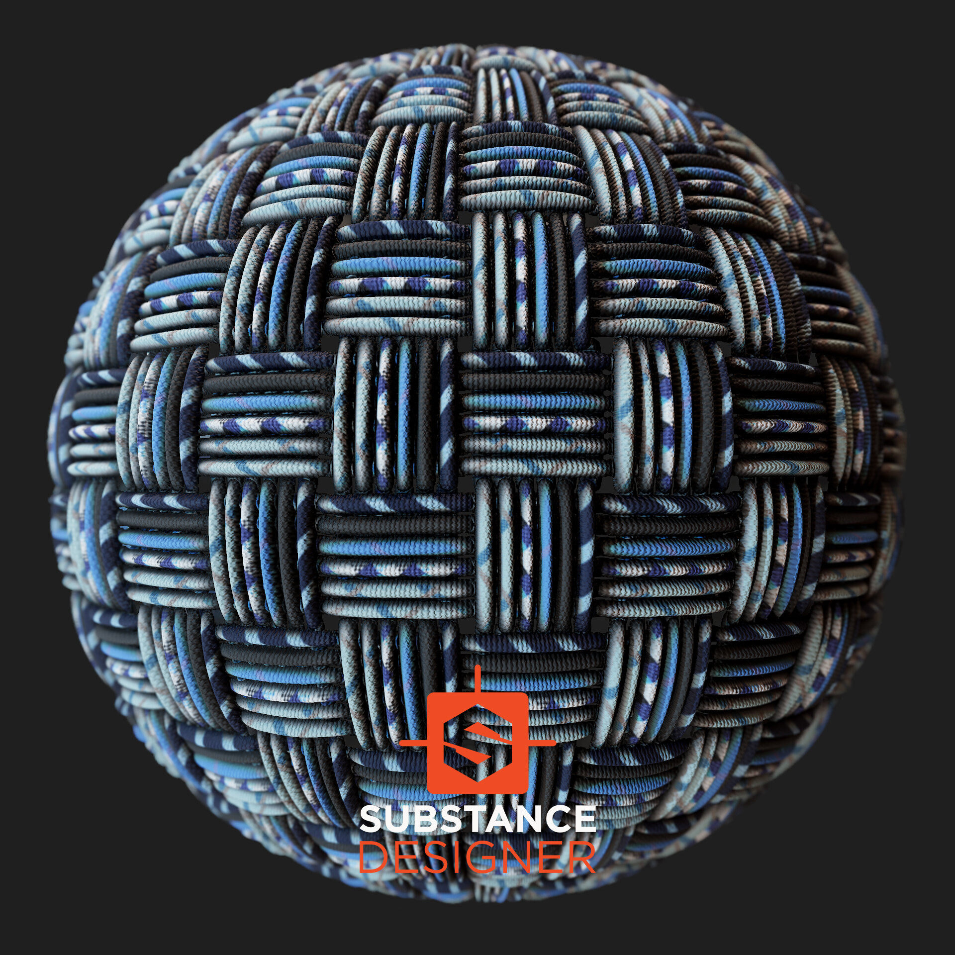 ArtStation - Substance Designer - Material Replication - Nylon Rope Weave