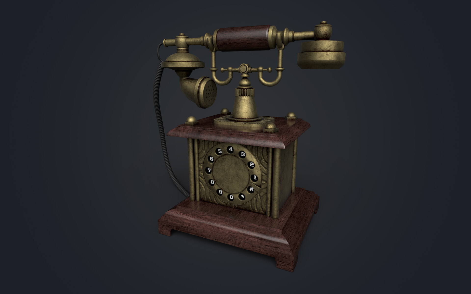 ArtStation - Vintage Retro Telephone