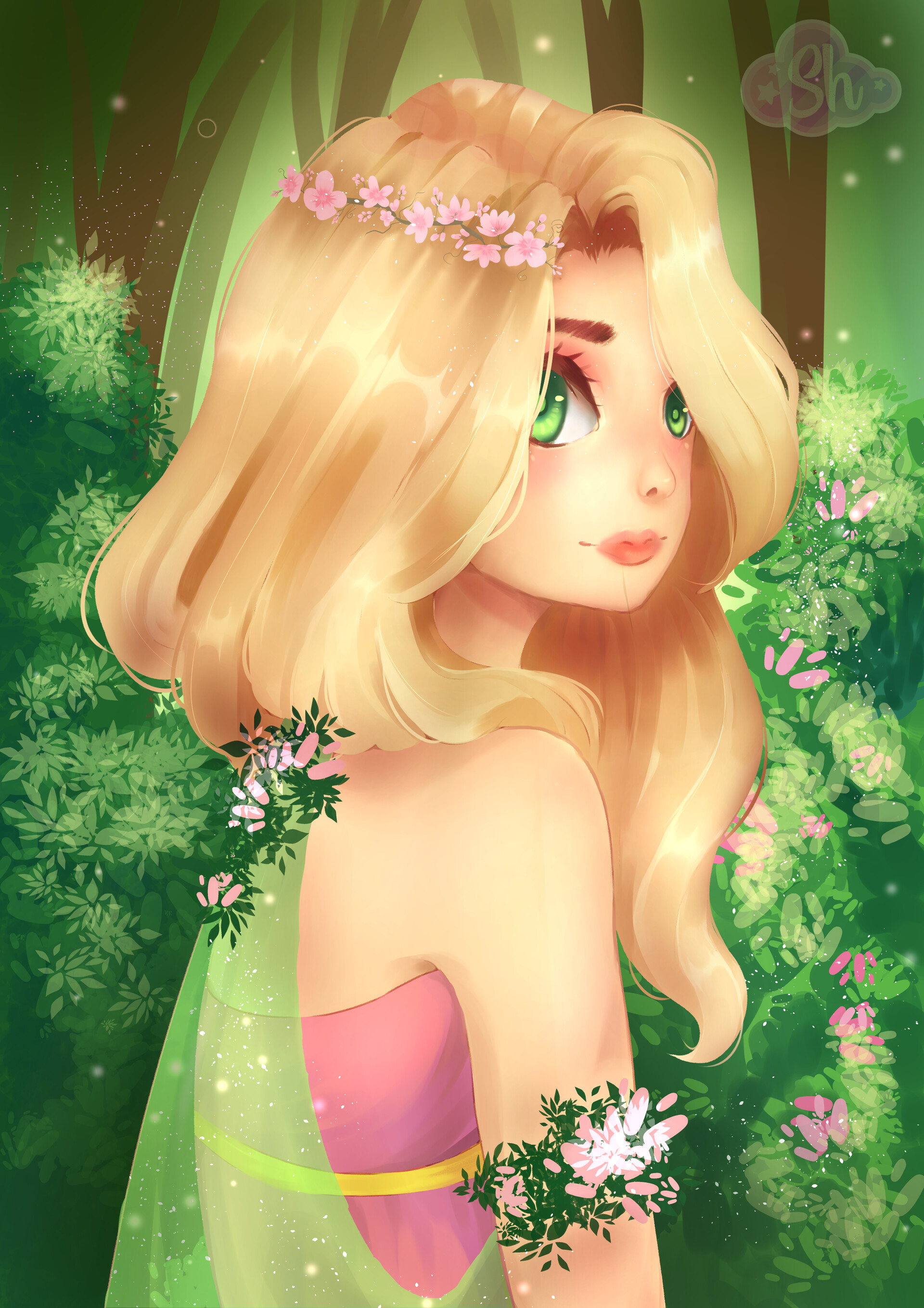 ArtStation - Spring Girl and Style development