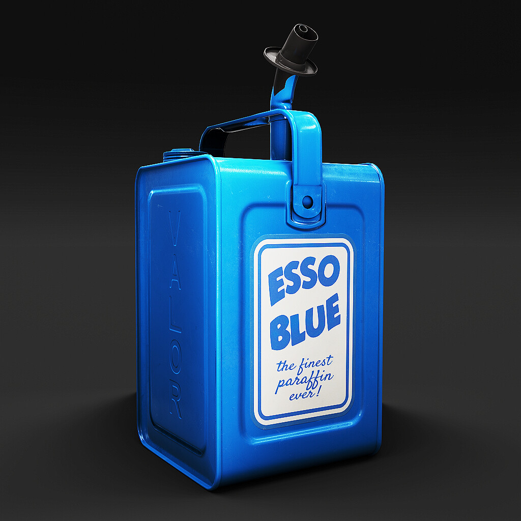 ArtStation - Esso Blue Paraffin Can