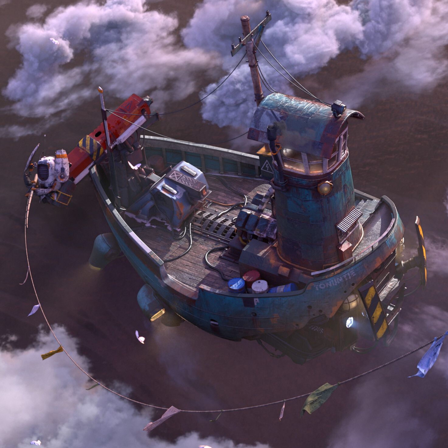 ArtStation - Pixar's renderman challenge #3 - Shipshape