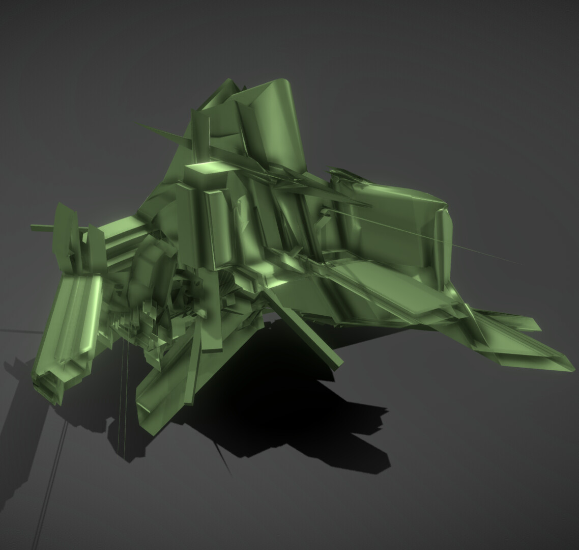 ArtStation - Alien military spaceship