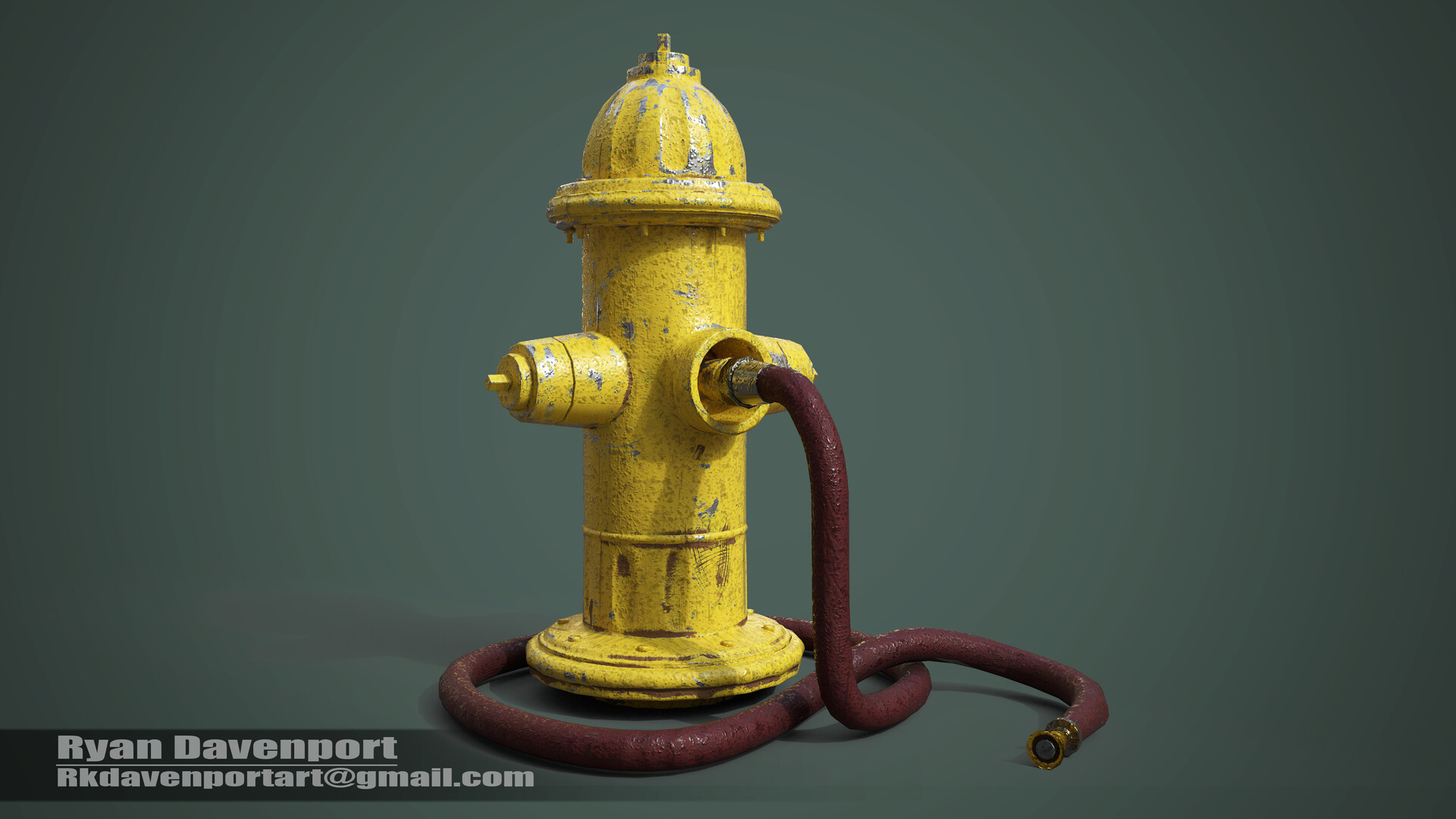 ArtStation - Wet and Dirty Fire Hydrant