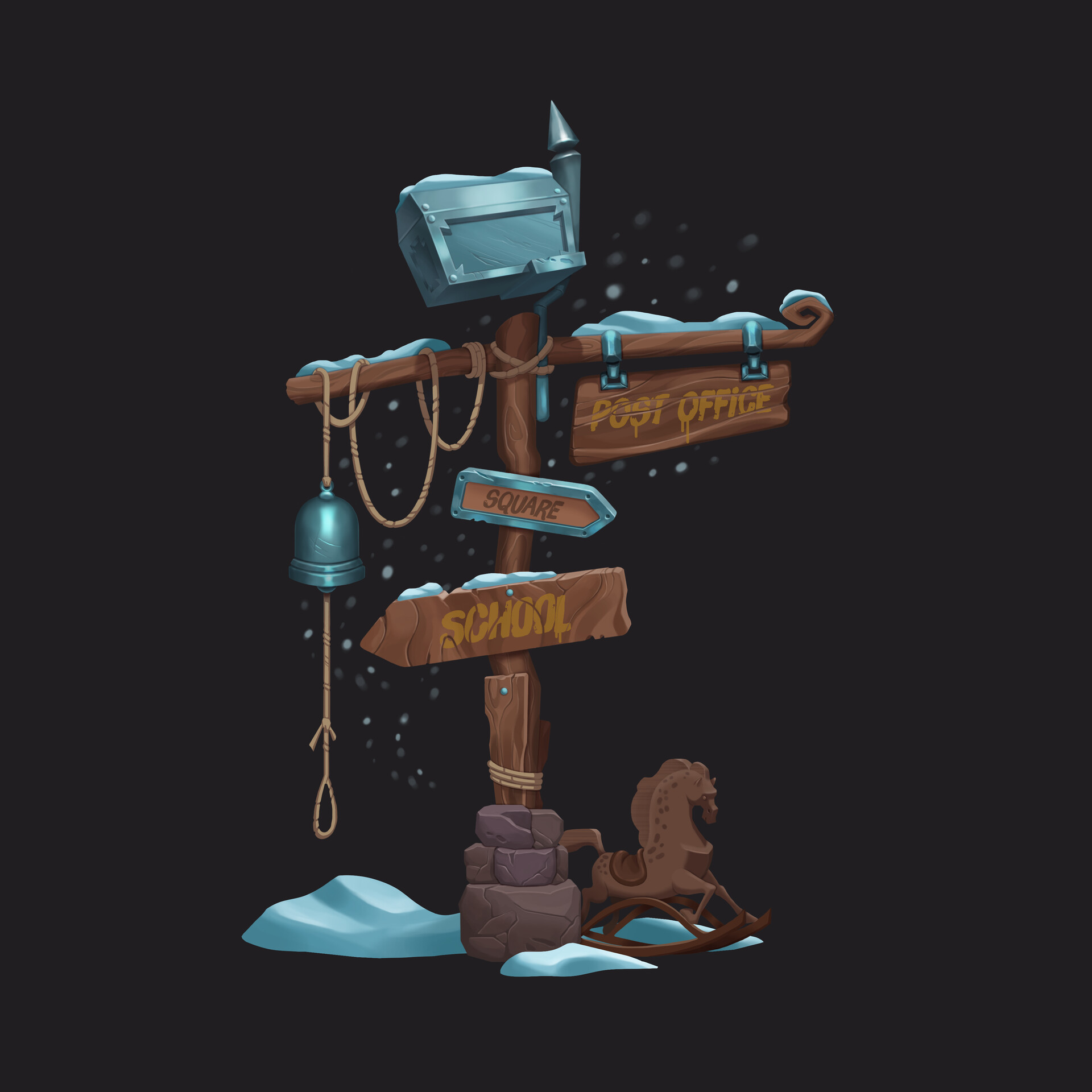 ArtStation - Postman sign