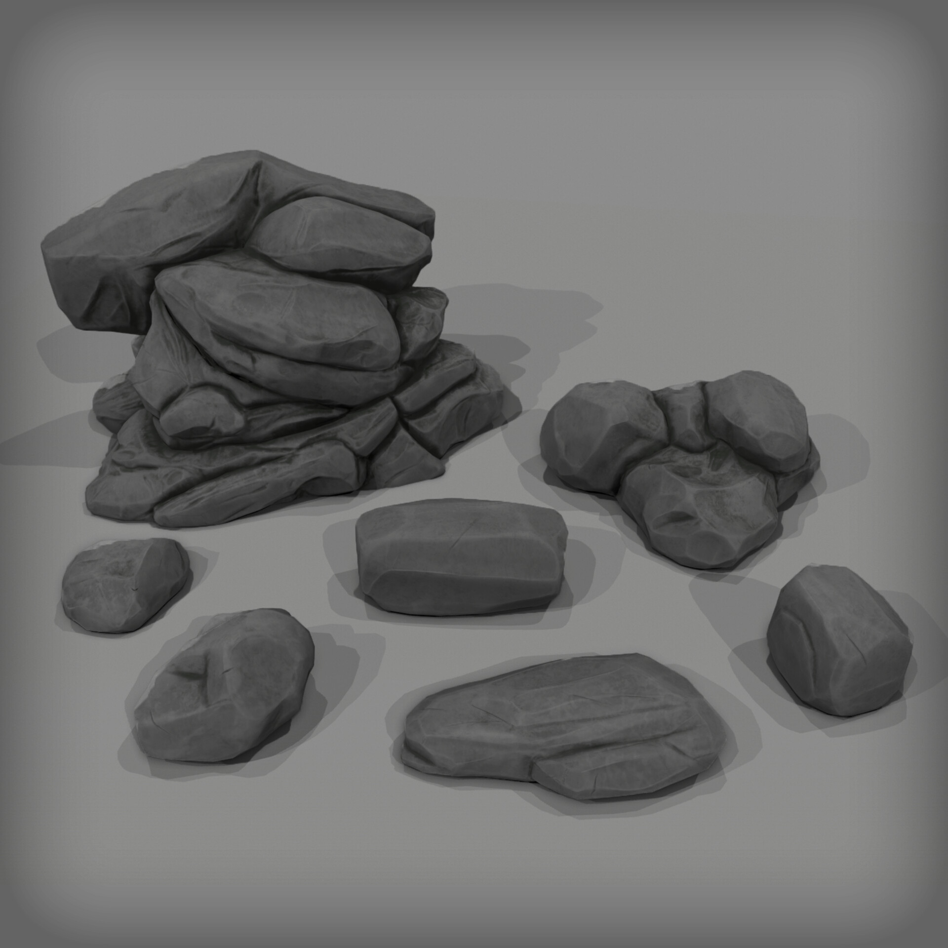 ArtStation - Stylised Rock Assets
