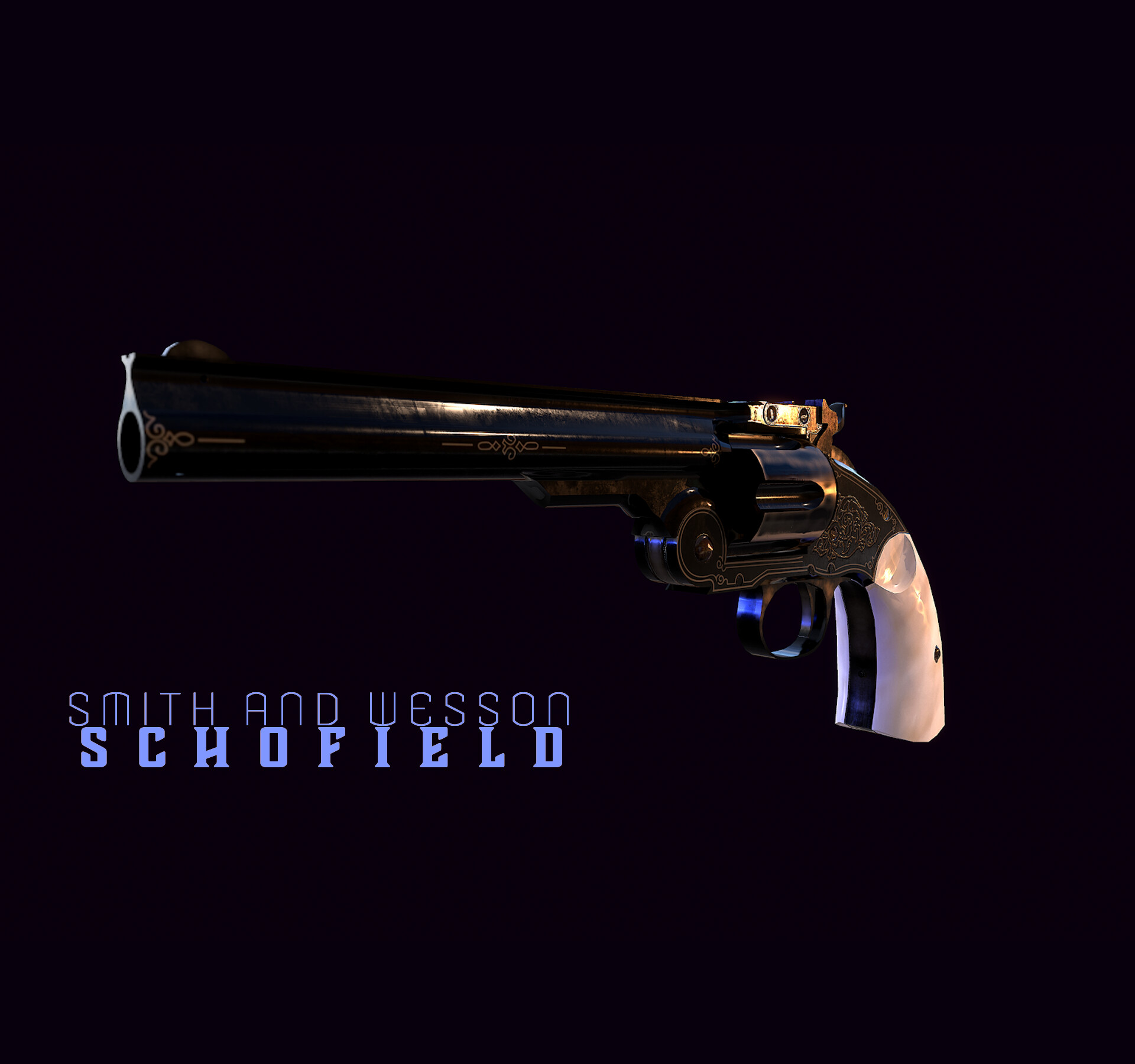 ArtStation - S&W Schofield Revolver