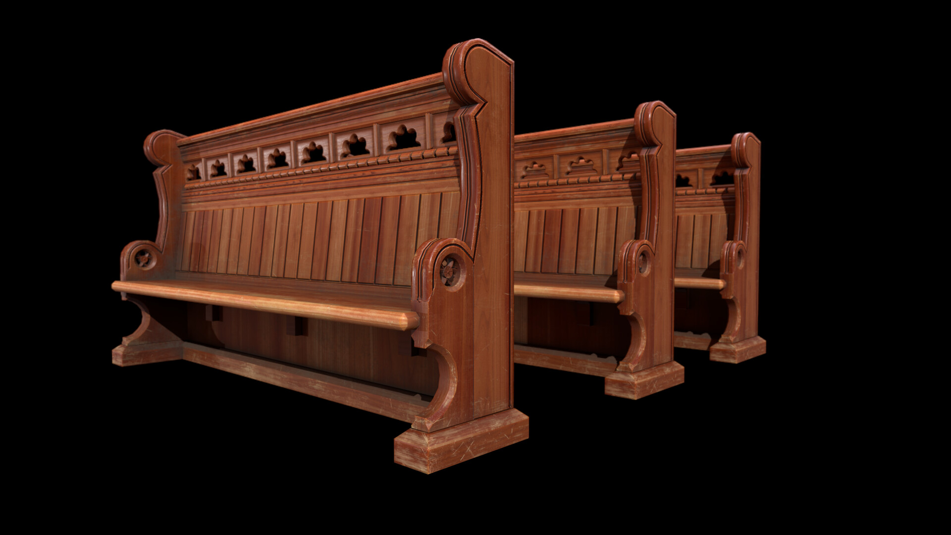 ArtStation - church bench