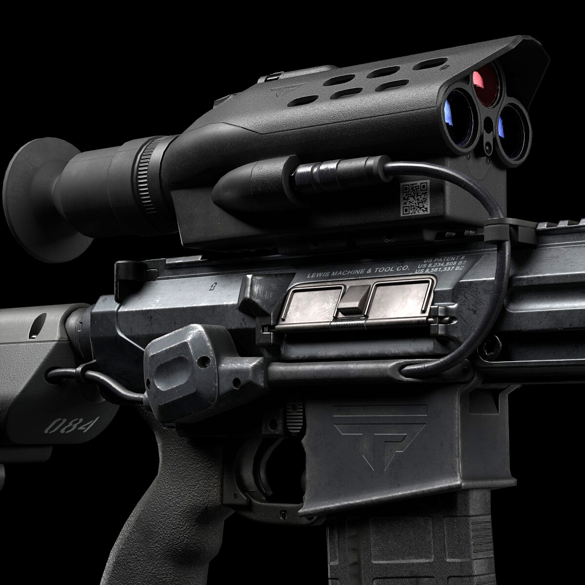 ArtStation - Sniper rifle Tracking Point M900