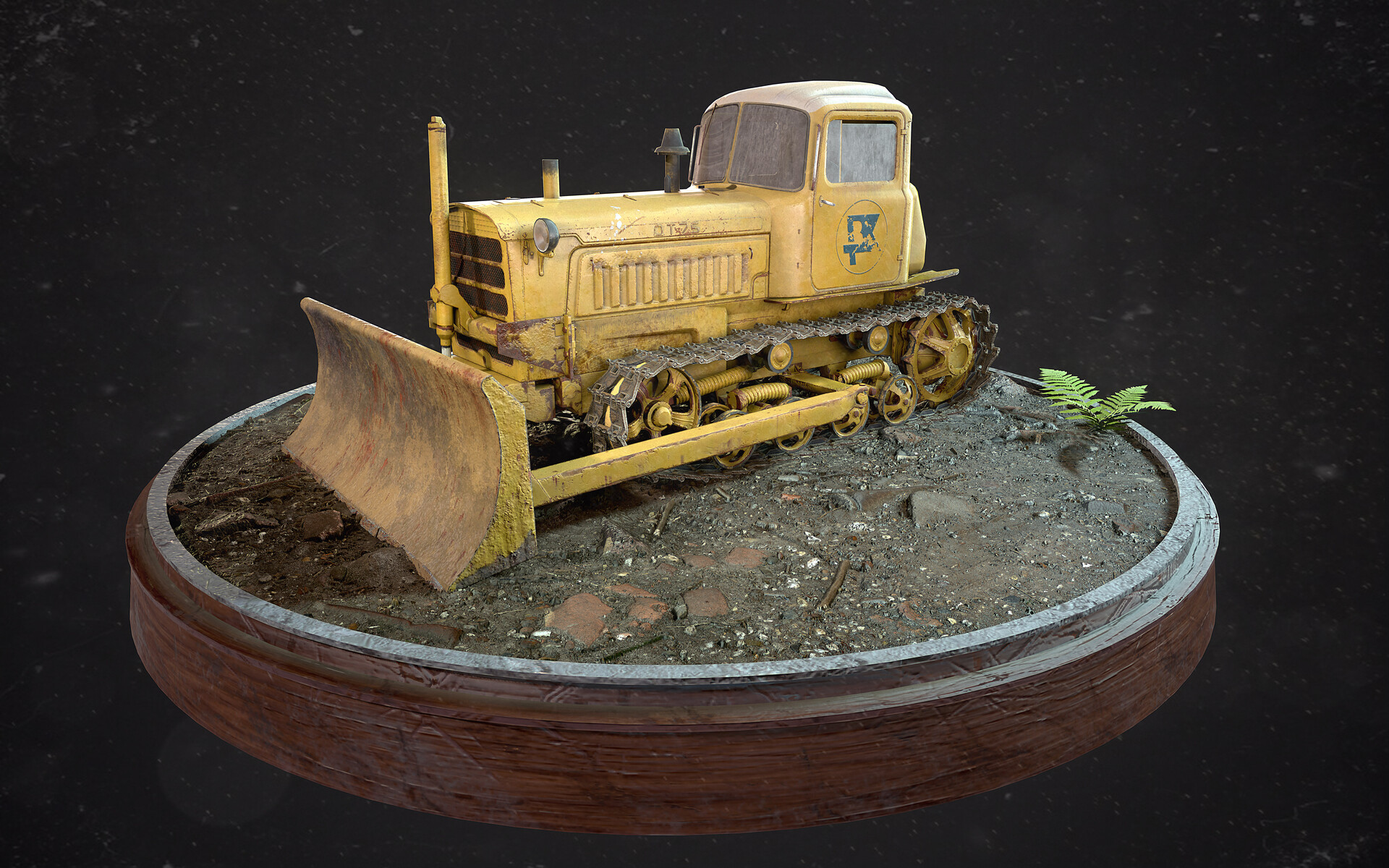 ArtStation - USSR traktor - DT 75.