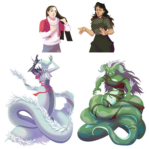 ArtStation - Legend Of The White Snake: Modern Reimagining