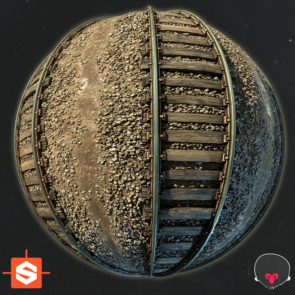 ArtStation - Railroad Tracks