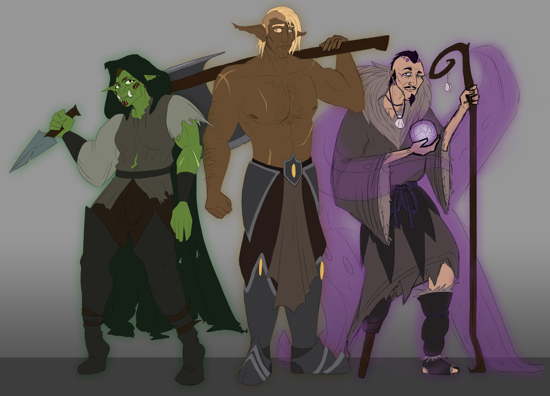 ArtStation - Fantasy friends