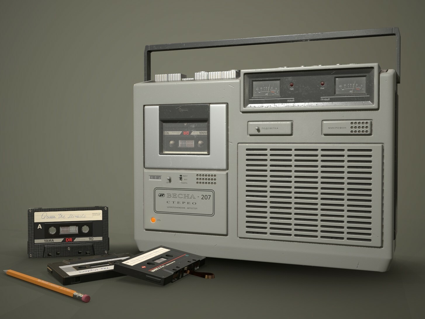 ArtStation - Soviet tape recorder Vesna-207