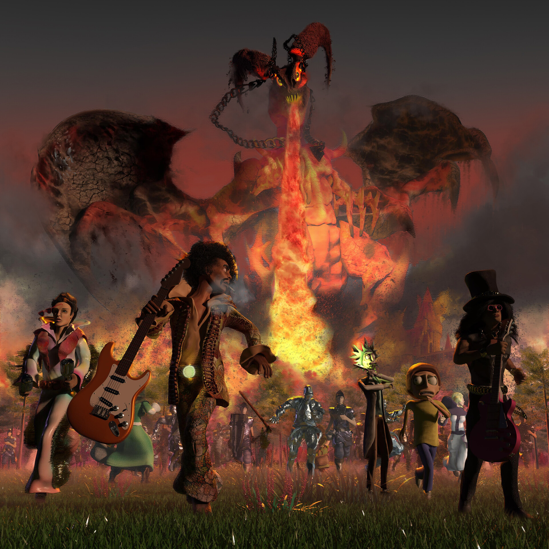 ArtStation - Diablo the Dragon