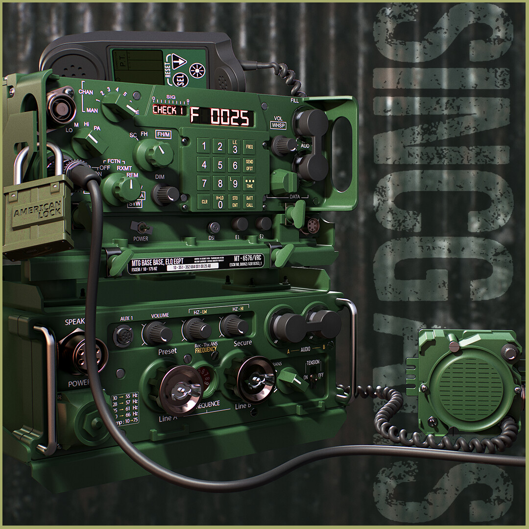 ArtStation - Military Radio - Hard Surface