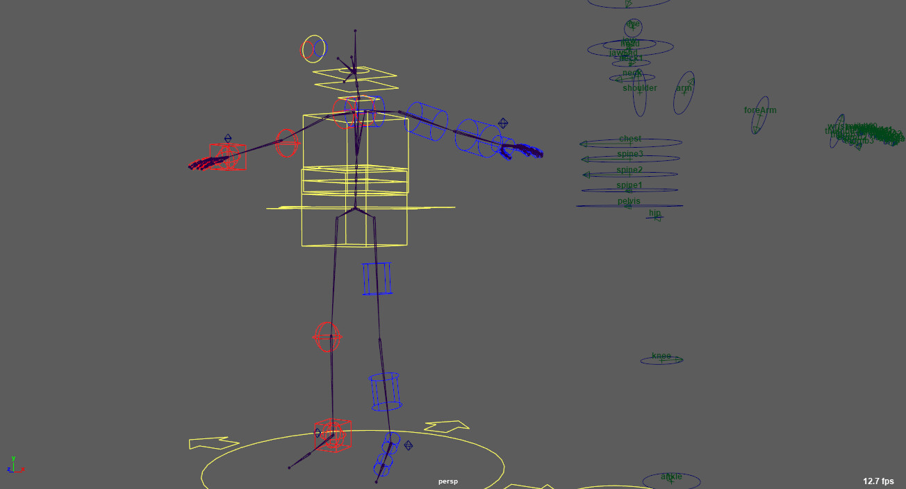 Thomas LOPEZ-MASSY - Biped AutoRig Demo - Maya Python