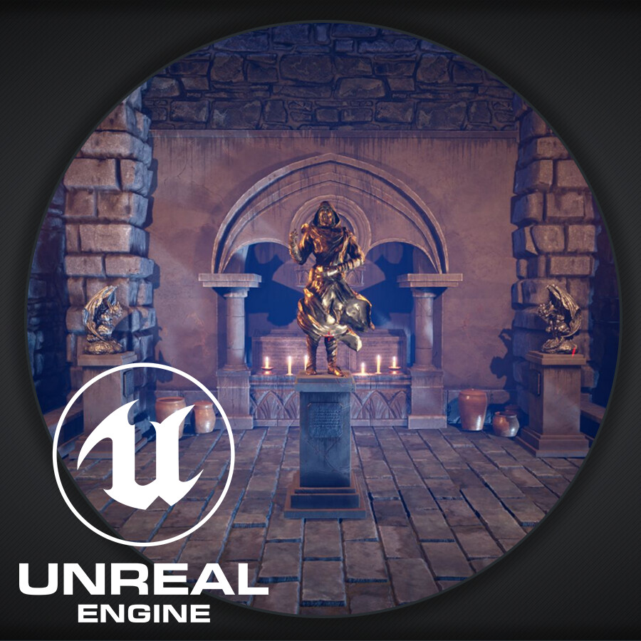 ArtStation - Medieval Dungeon; Lighting Study