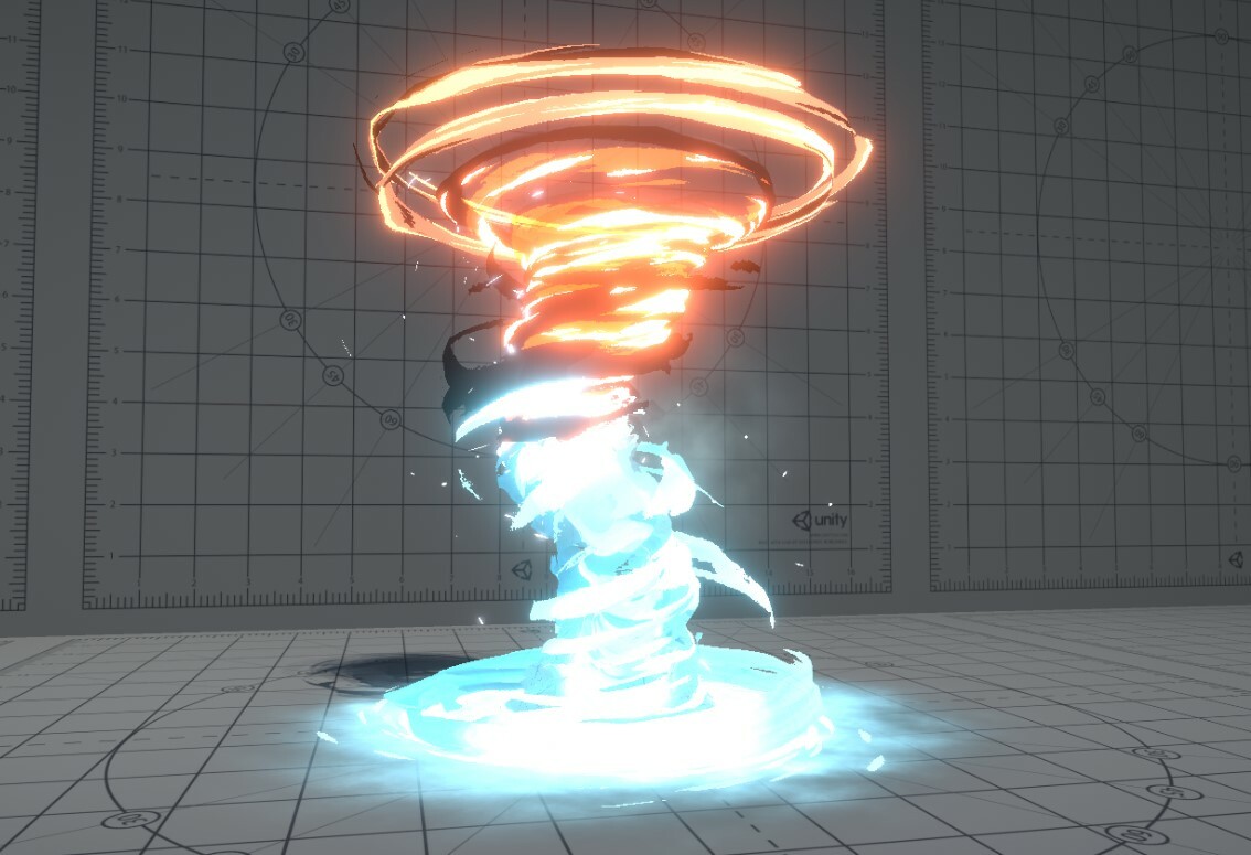 ArtStation - Frozen Fire Tornado - Unity VFX