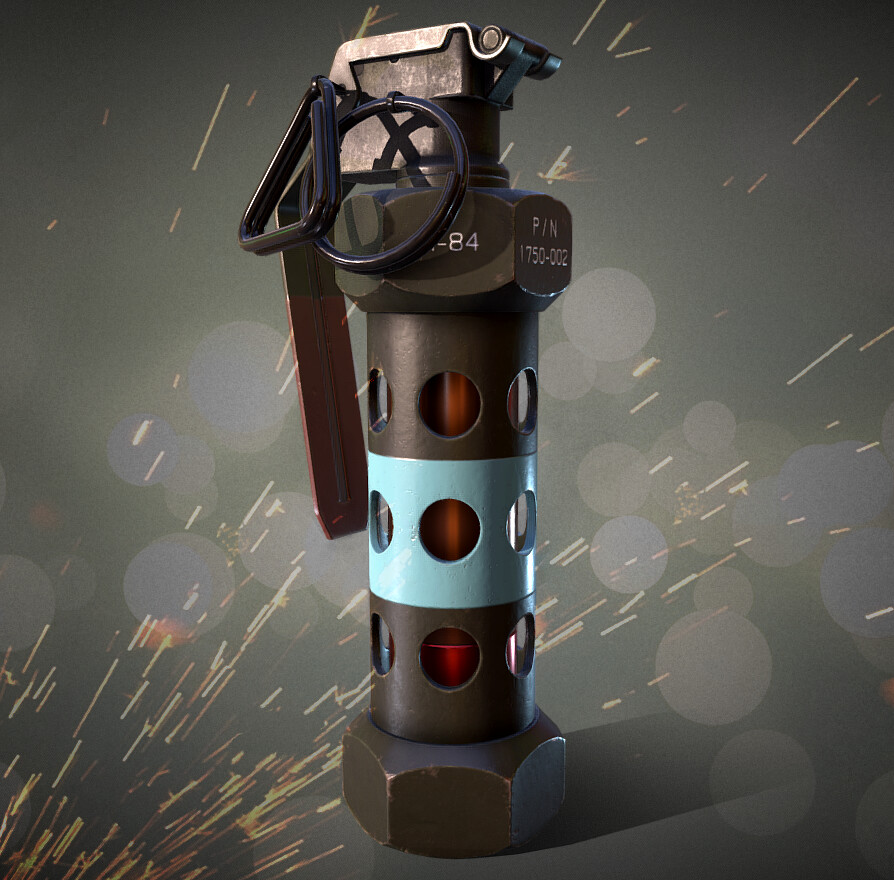 ArtStation - M84 Stun Grenade (Flashbang)