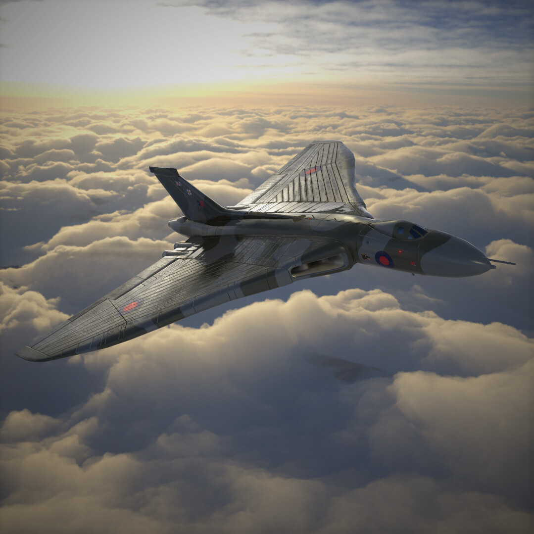 ArtStation - Vulcan Bomber XH558 (Game Asset)