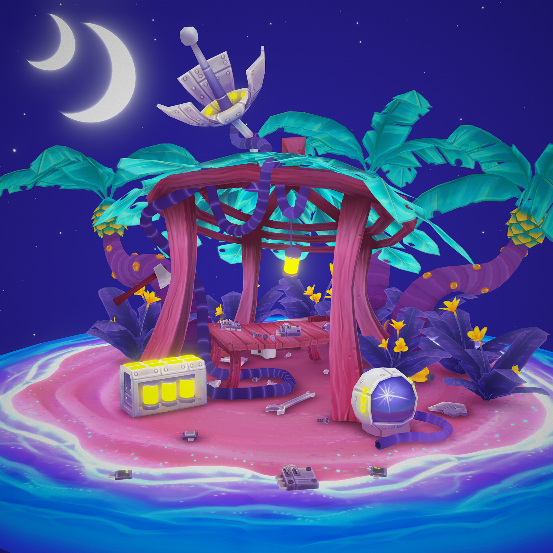 ArtStation - Escape from Alien Paradise