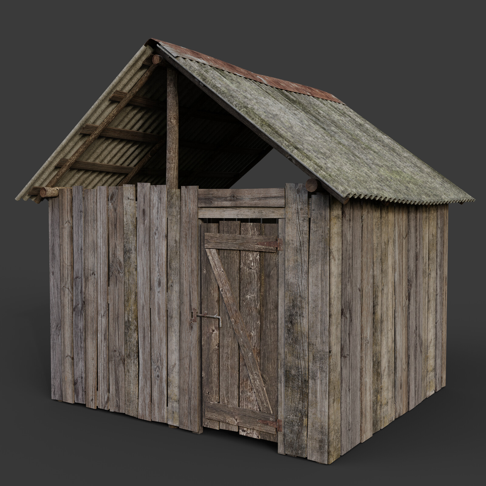 ArtStation - Old Wooden Shed