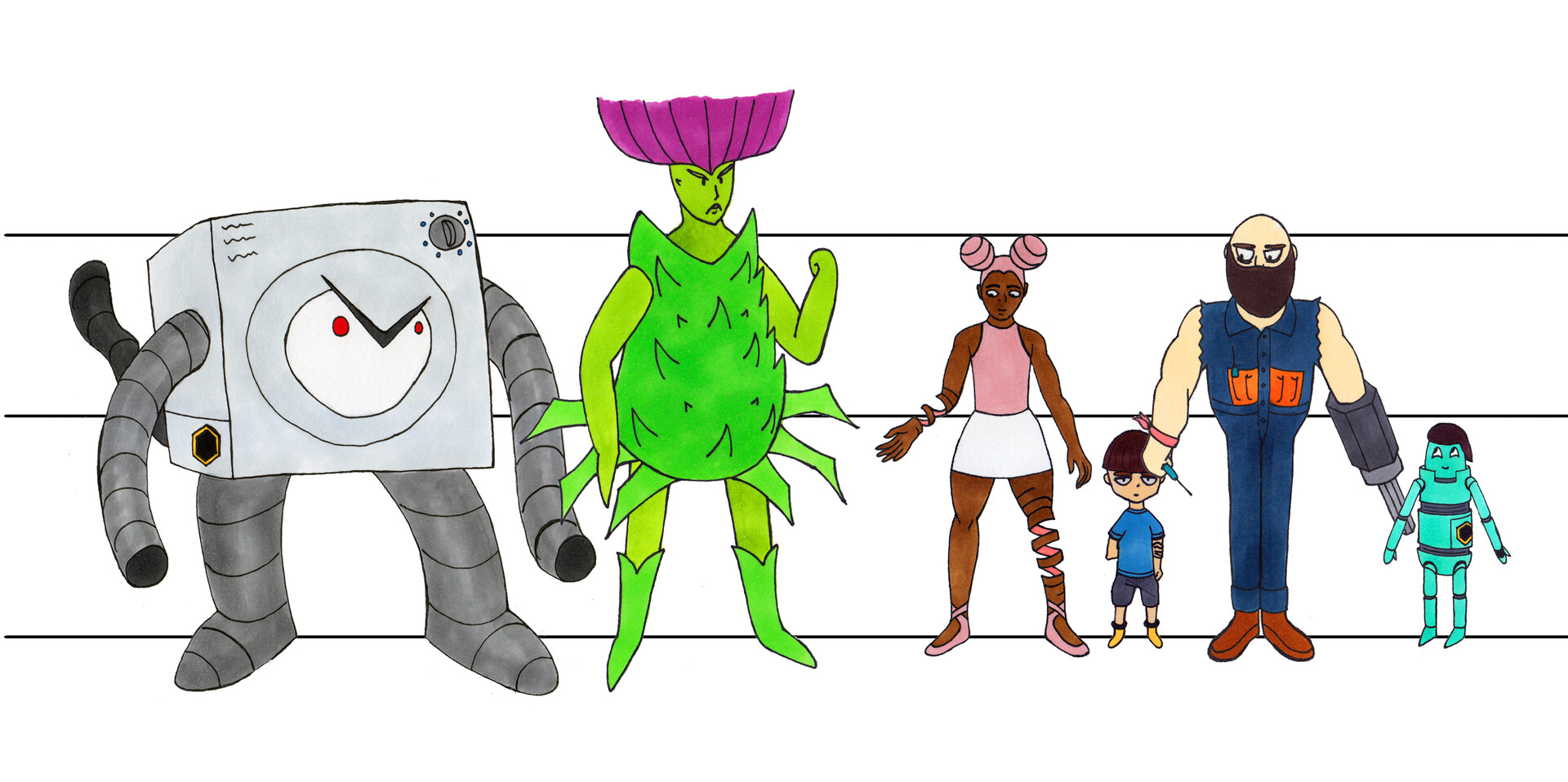 ArtStation - Cartoon Character designs (2019)